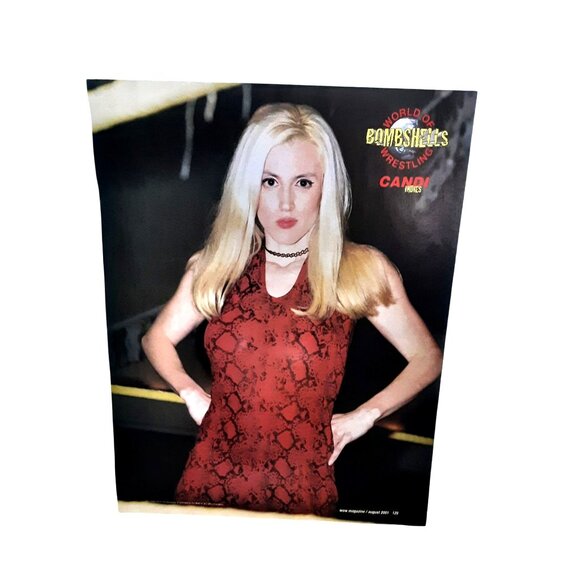 Wall Decor | 201 Candi Pro Wrestling Bombshells Magazine Photo Pin Up ...